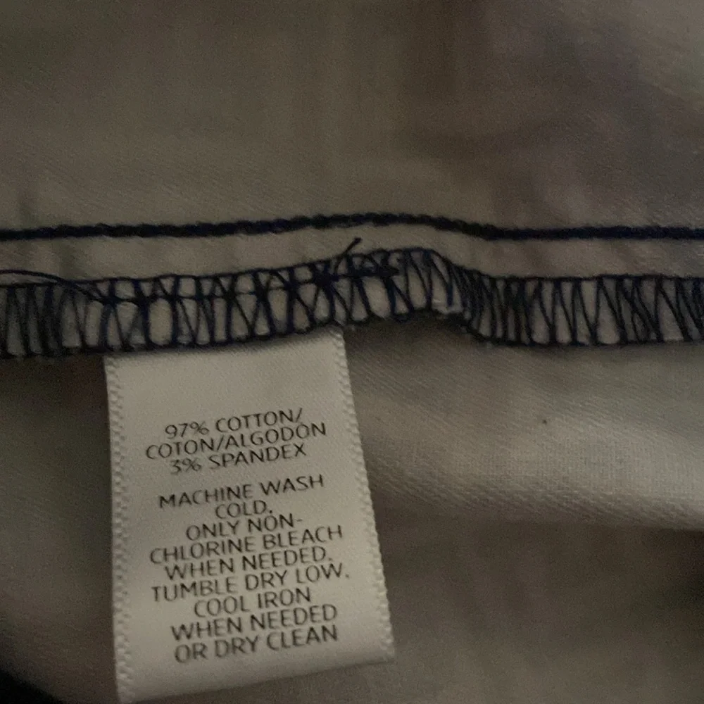 LOFT | Pants & Jumpsuits | Loft Marisa Blue And White Greek Key Cotton ...